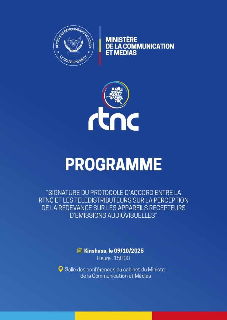 RTNC : Signature d’un protocole historique pour la redevance ...